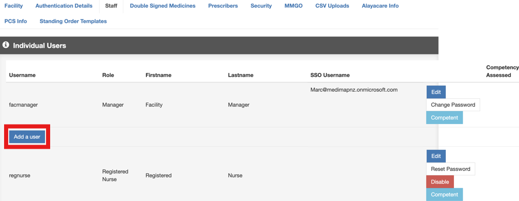 Create a login for your staff – MediMap