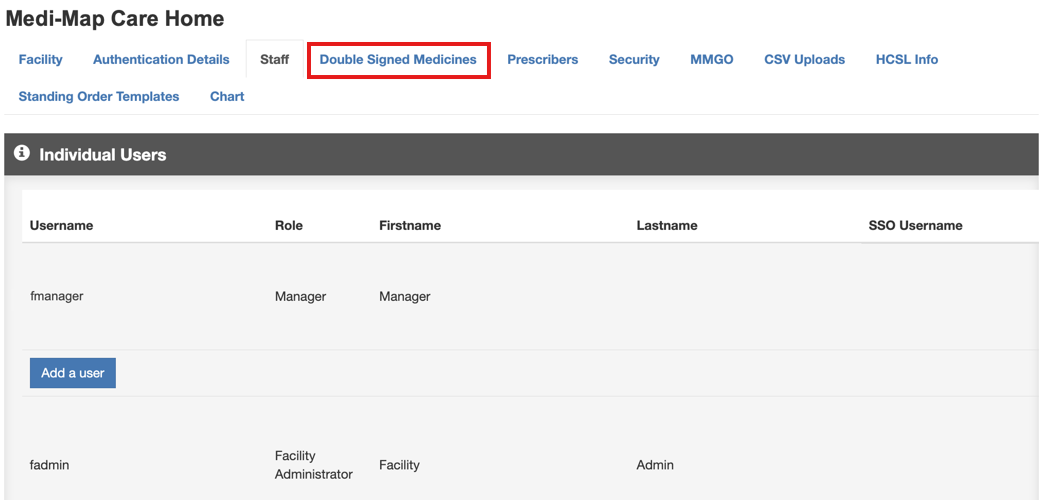 Set a medication for double signing – MediMap