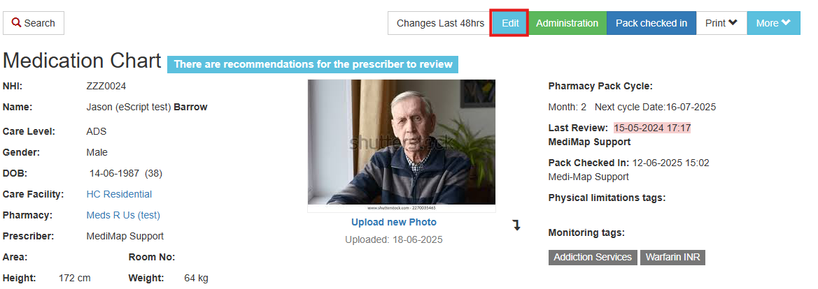 Self-administering medications – MediMap