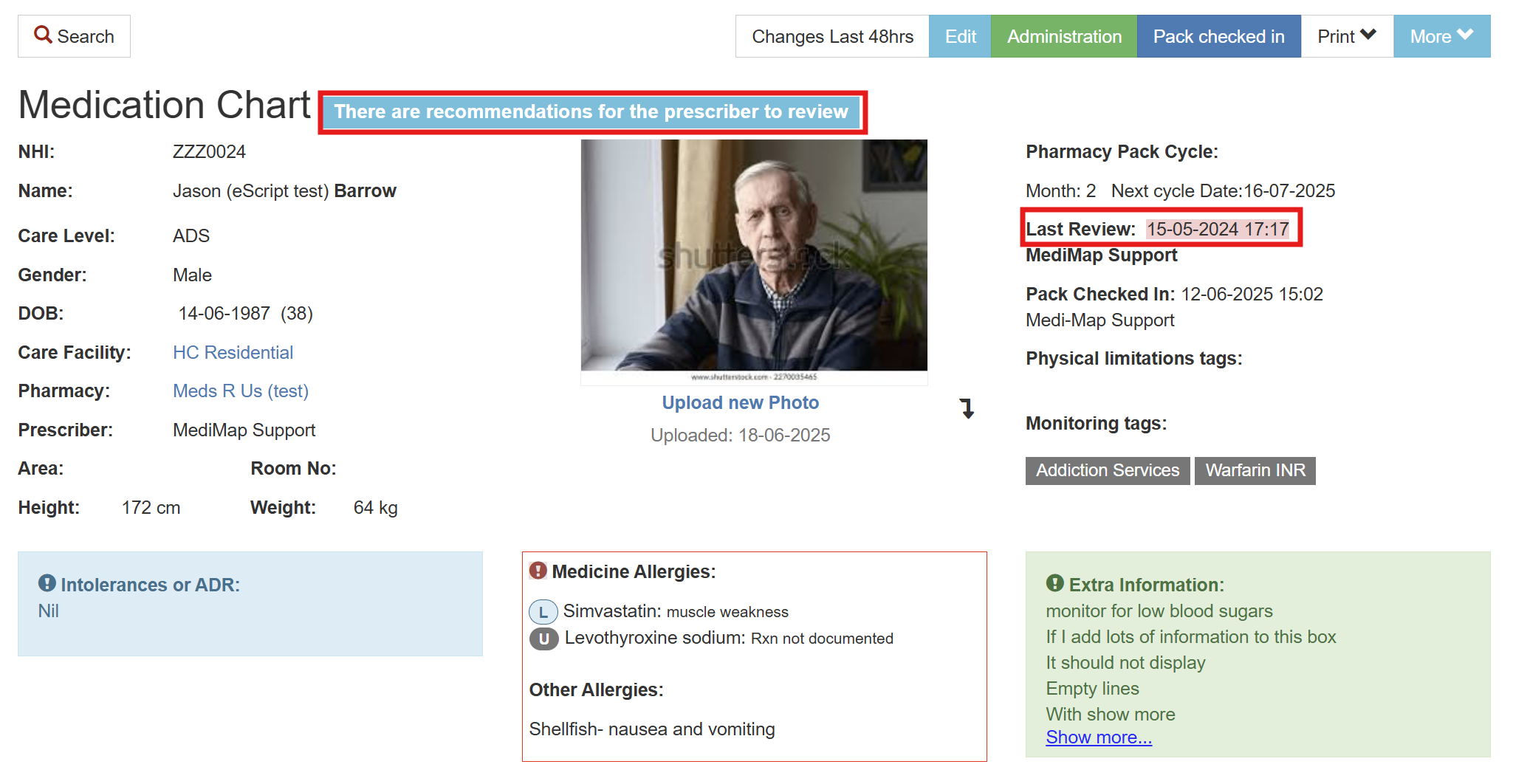 Managing medication recommendations – MediMap