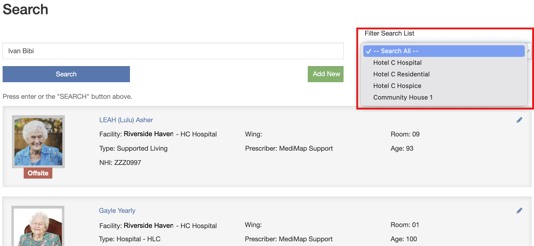 Check in regular packed medications – MediMap