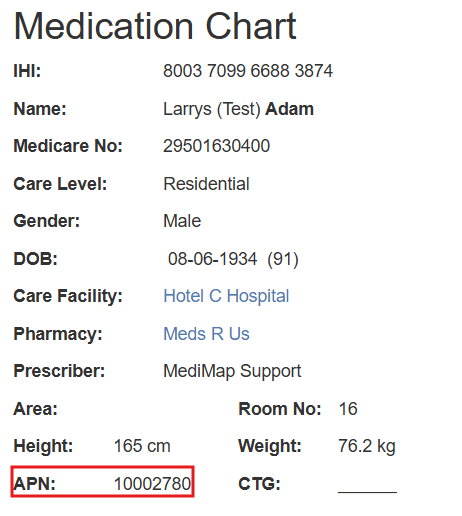 eNRMC prescriptions – MediMap