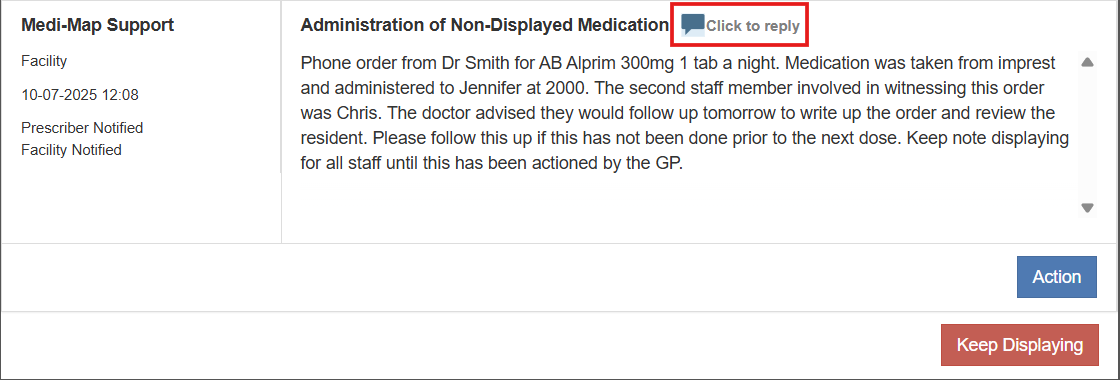 Telephone Order – MediMap