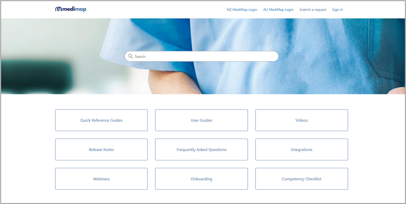 Help Centre Guide – MediMap