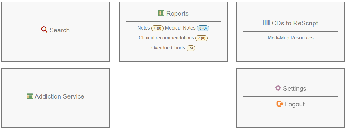 Dashboard Navigation – MediMap