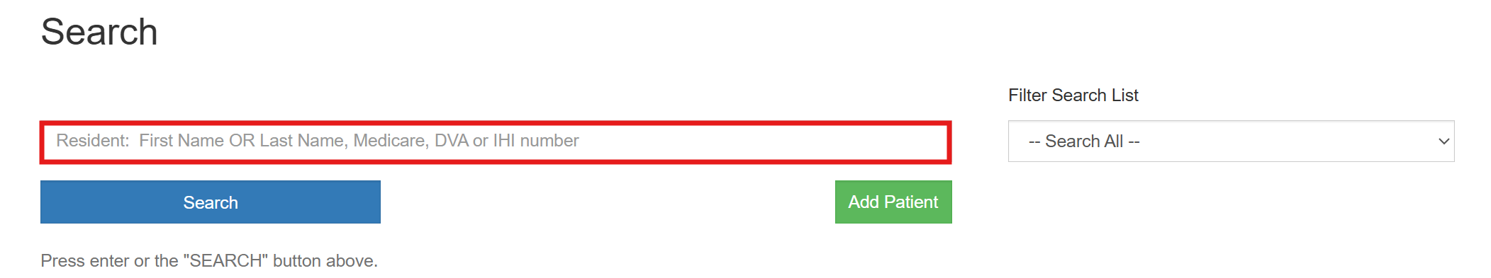 Initial chart setup – MediMap